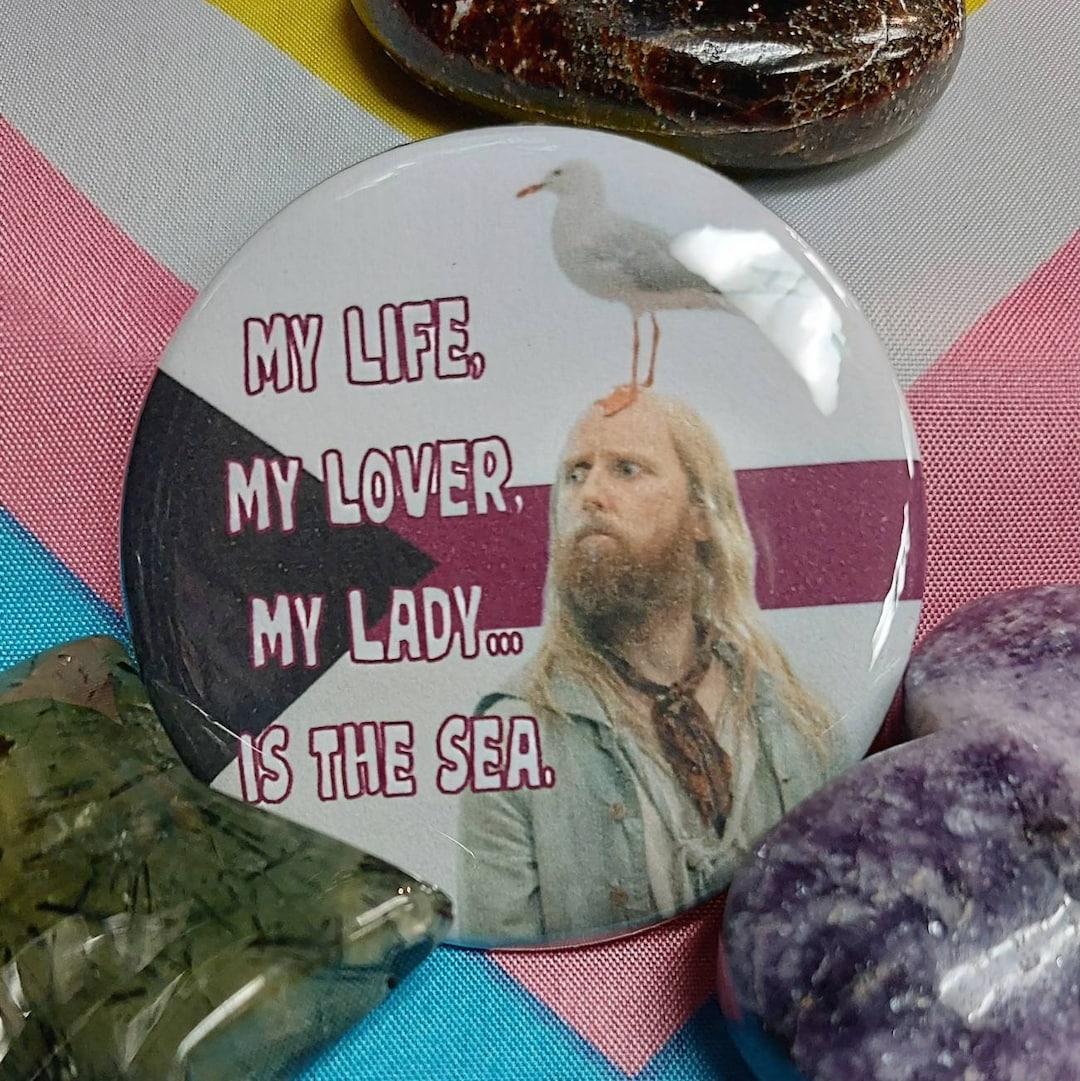 Demi Mr. Buttons Pride Button - Etsy