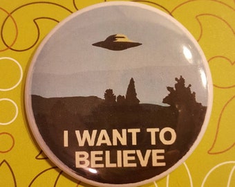 I Want to Believe Poster Patch - Etsy