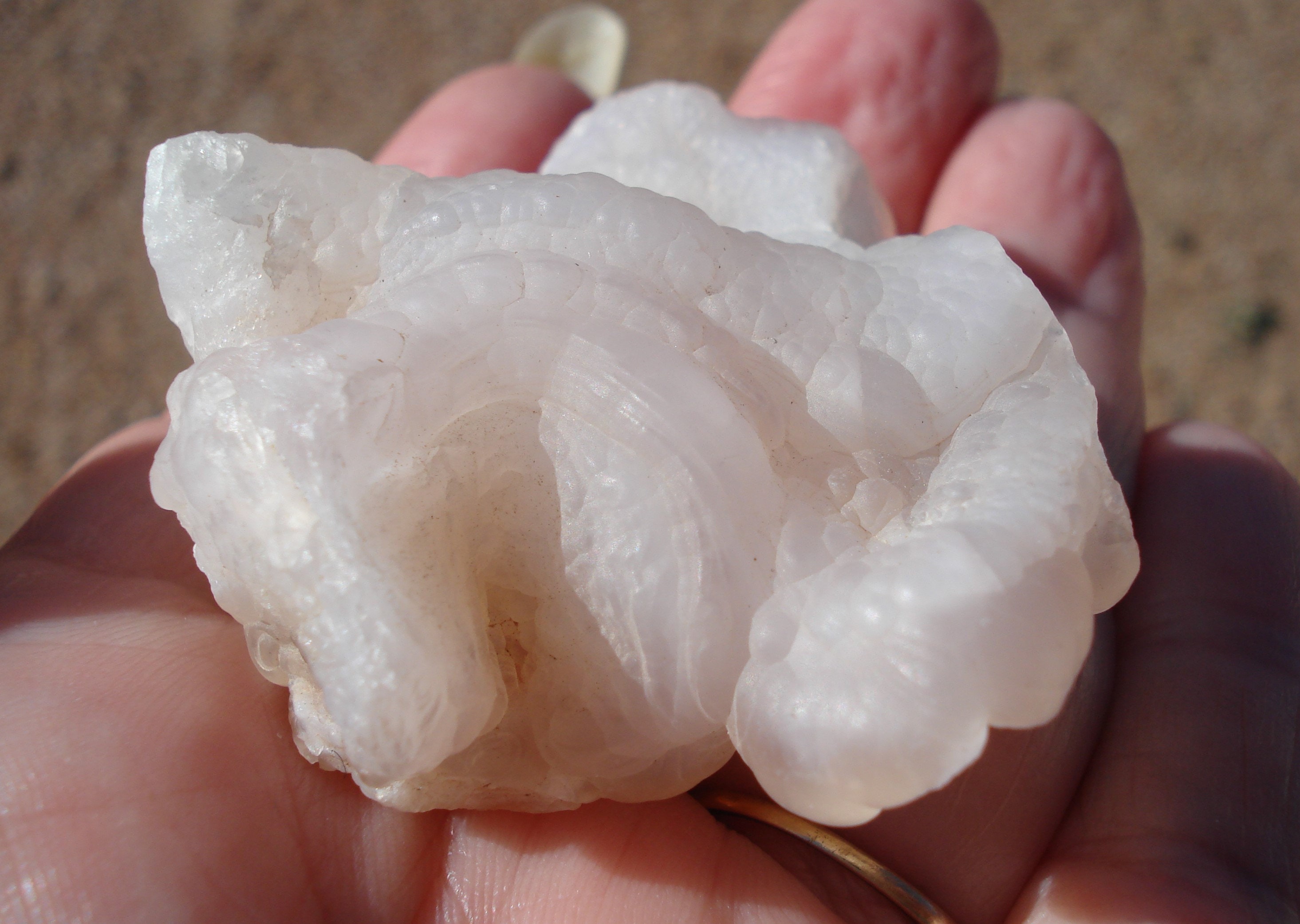 White Chalcedony Desert Rose Stone, Raw Arizona Gemstone, Desert Rose ...