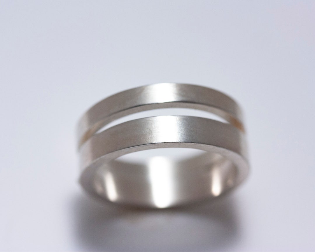Sterling Silver Gender Neutral Orbit Ring - Etsy