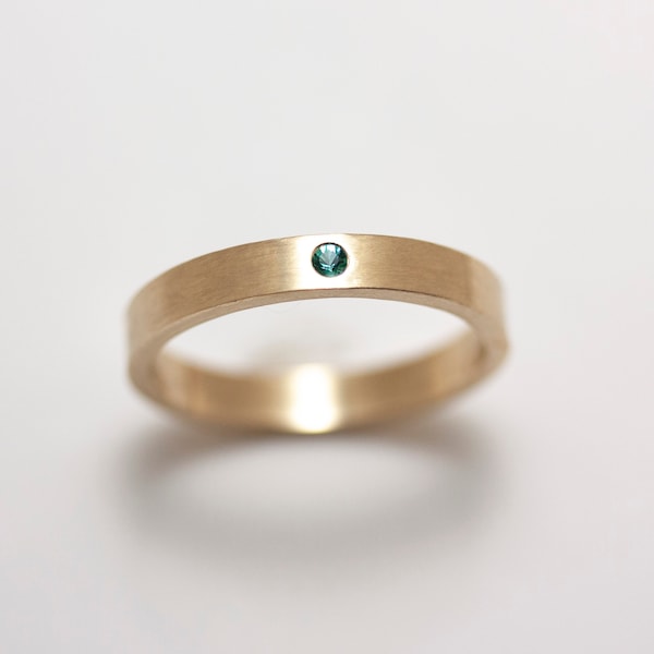 Flush Set Ring - Etsy