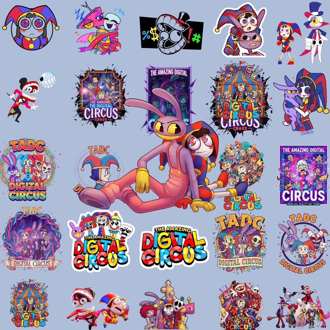 30 TADC PNG Bundle | the Amazing Digital Circus Cartoon Clipart Pack ...
