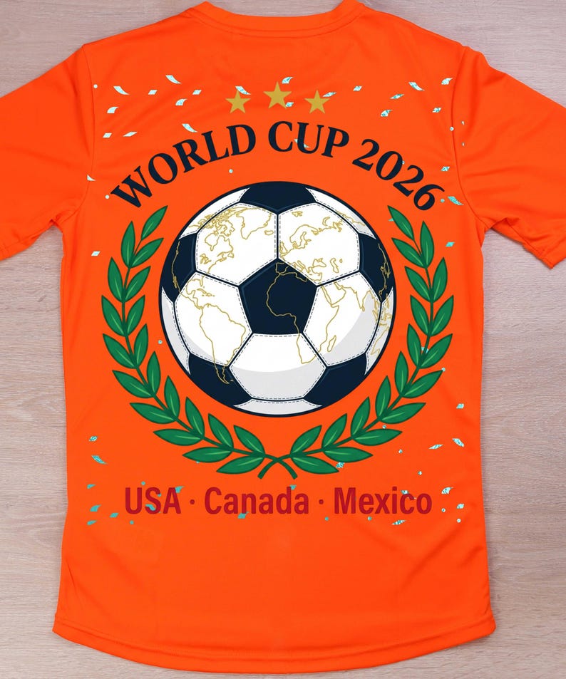 World Cup 2026 Soccer Design: USA, Canada, Mexico Football Fan Graphic ...