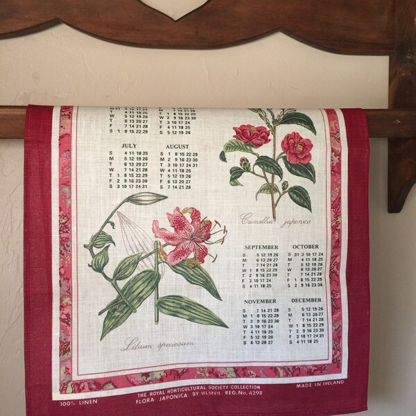 Calendar Tea Towels - Etsy