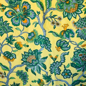 CHETLEY ORIGINALS Yellow Jacobean Fabric Sold by the Yard - Etsy