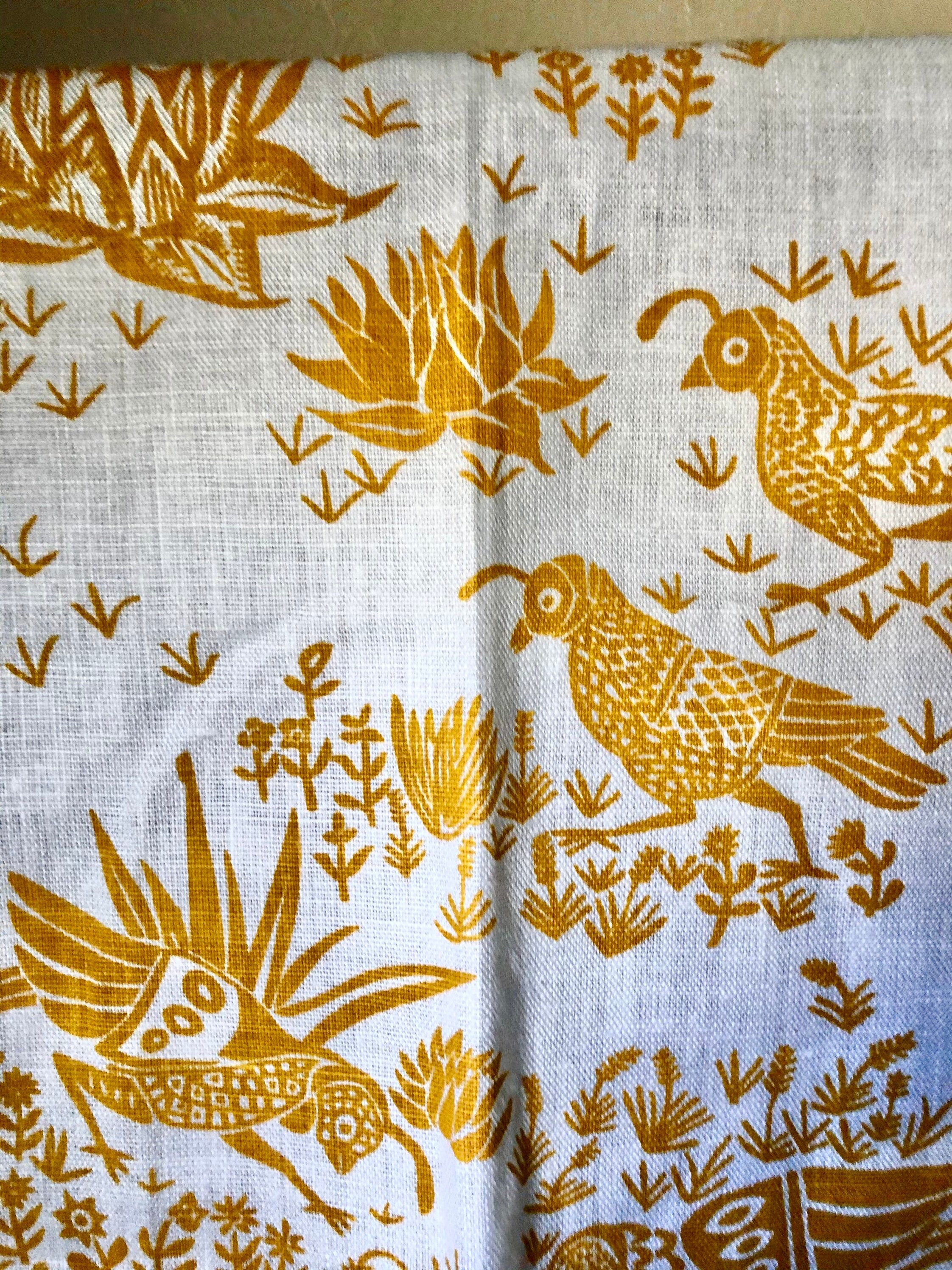 Vintage Harwood Steiger Desert Quail and Cactus Tea Towel Dishcloths ...