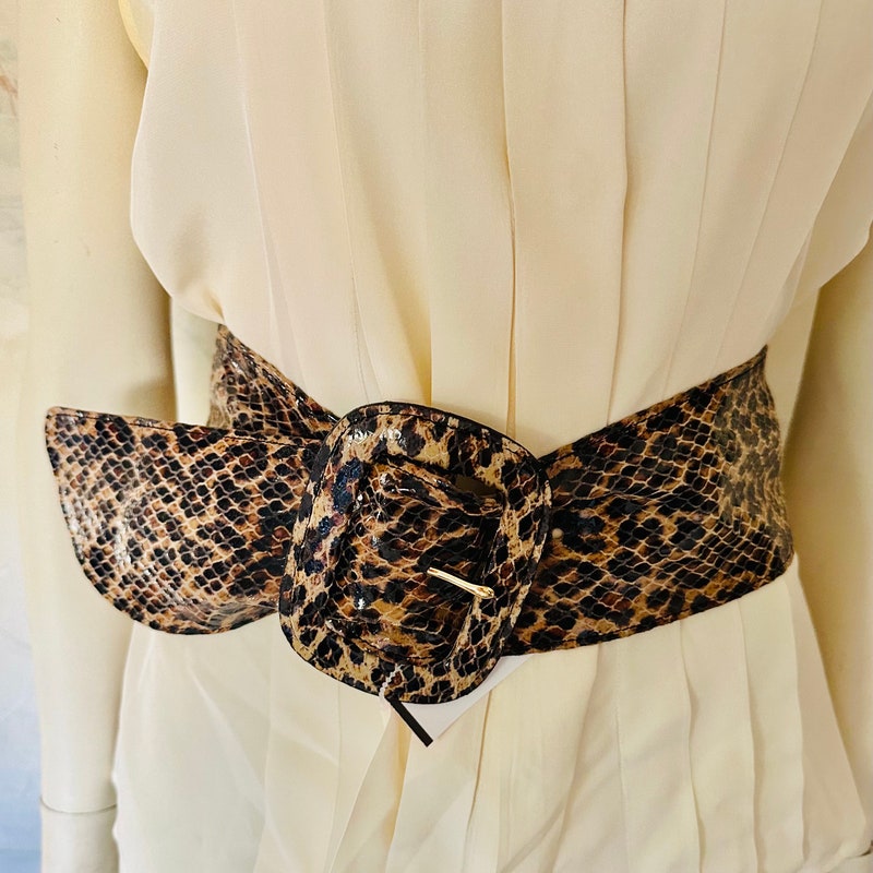 Leopard Print Belt - Etsy