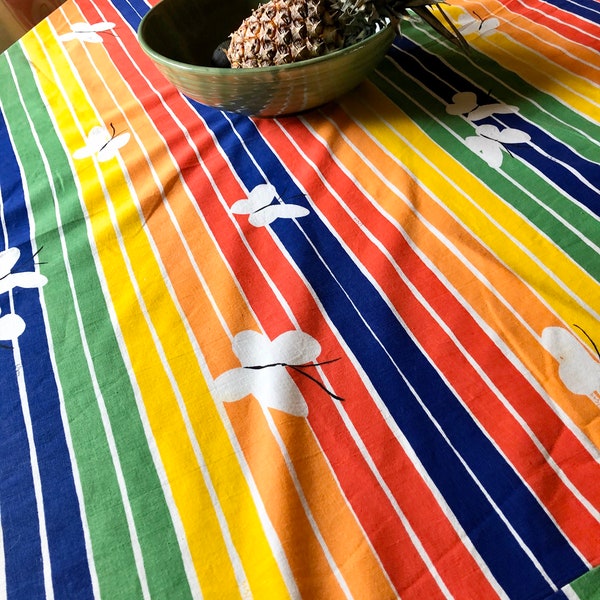 Striped Tablecloth - Etsy