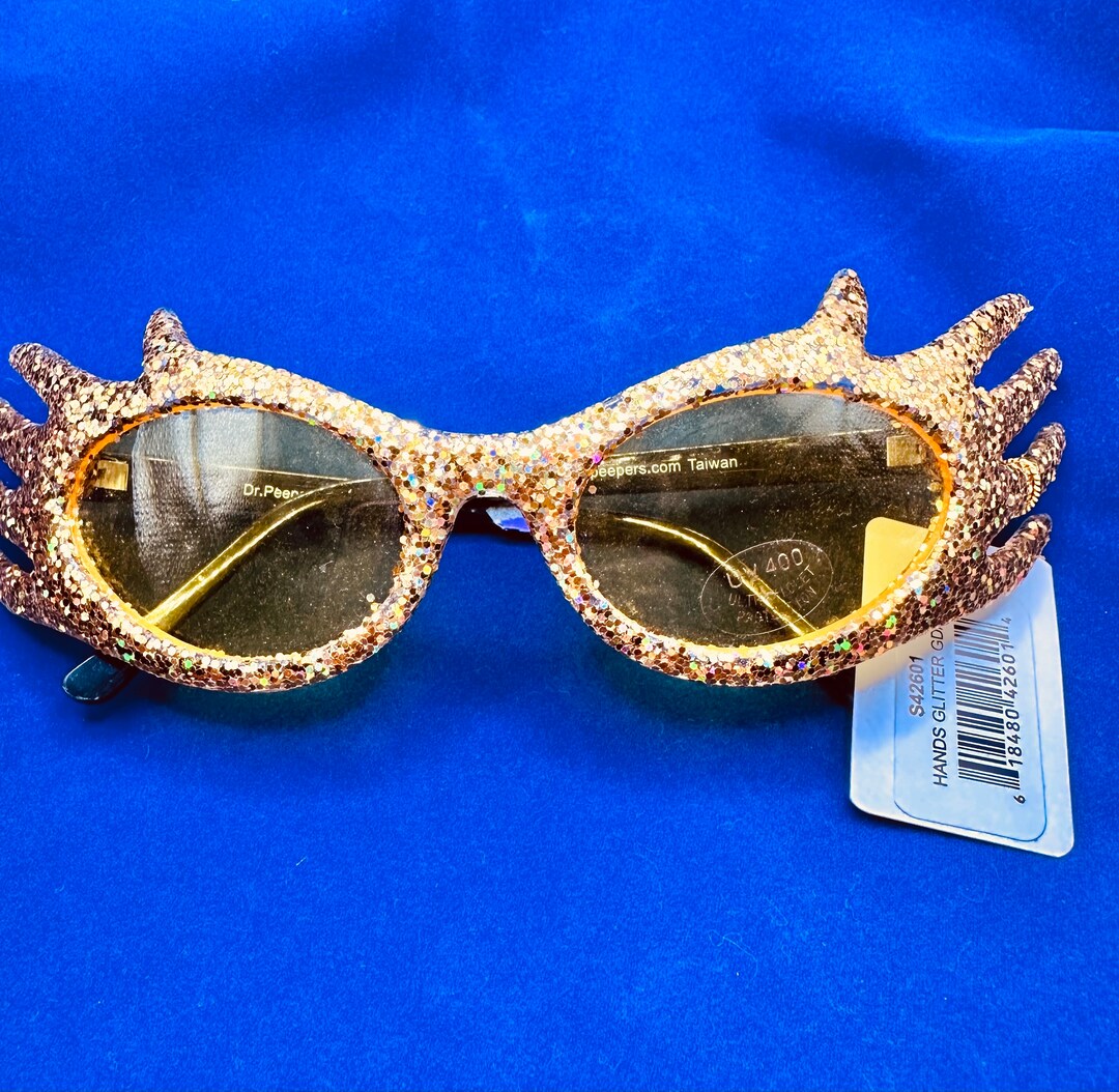 New Old Stock DR. PEEPERS Flashy hands Glitter Eyeglasses for Halloween ...