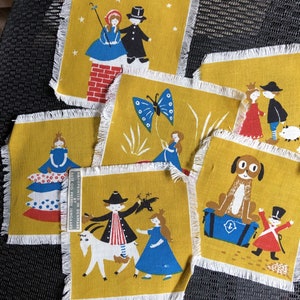 Set of 6 Small Danish Cocktail Napkins in Mint Condition - Etsy