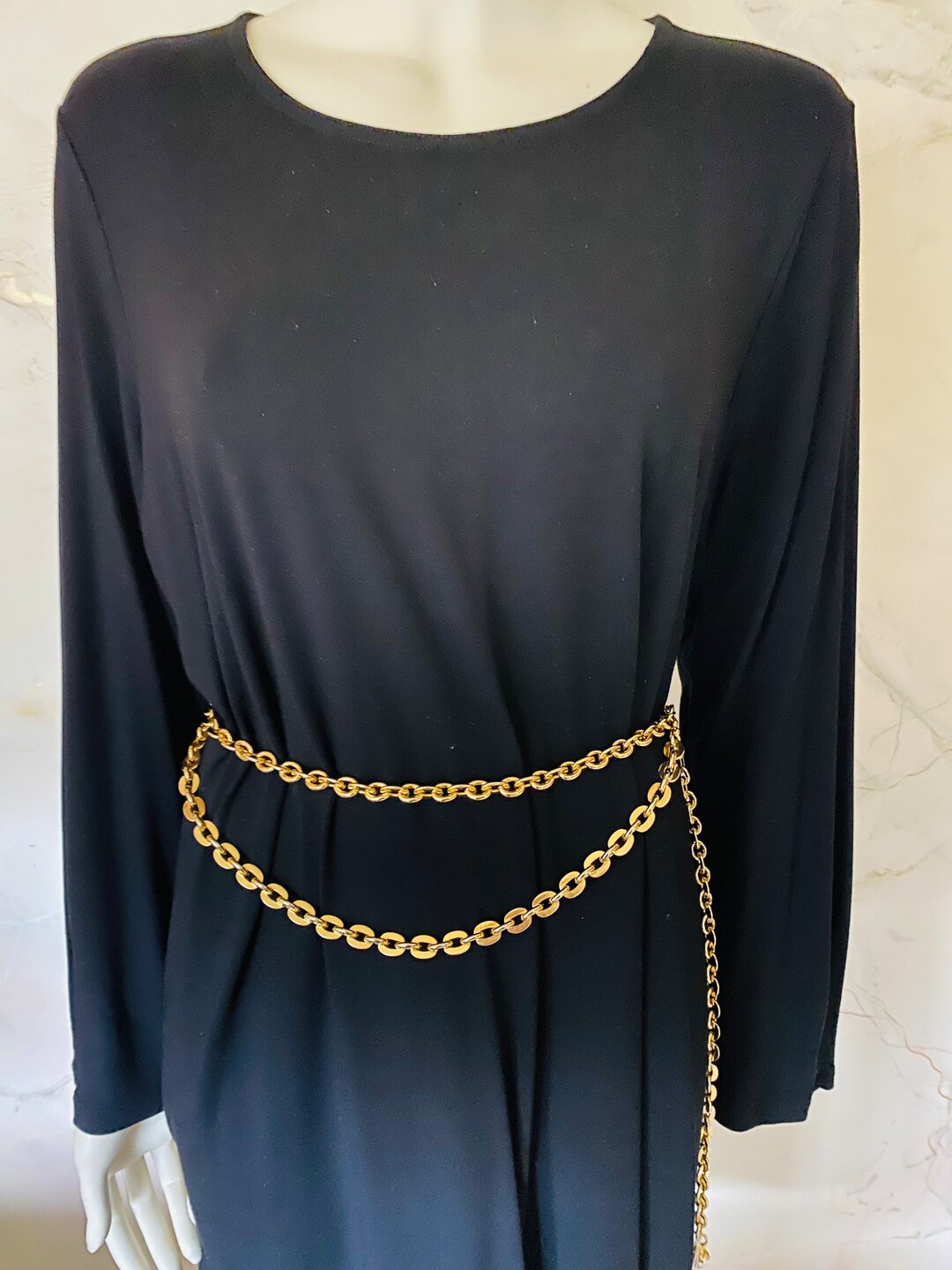 Vintage SOHO DESIGNS 1980's Gold Swag or Chain Belt - Etsy