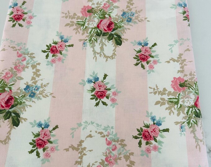 Laura Ashkey UK Pink Rose Isabelle Fabric (40 by 56”) - Etsy
