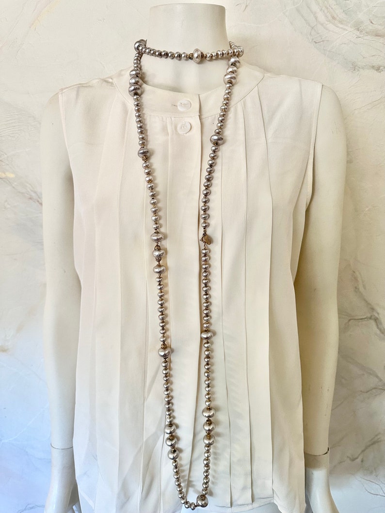 Vintage Miriam Haskell 68" Classic Imitation Pearl Opera Length ...