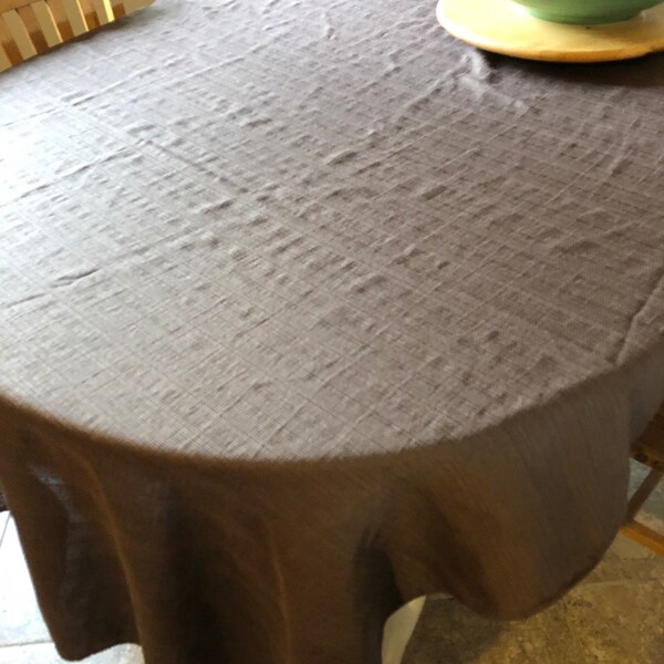 Brown Tablecloth - Etsy