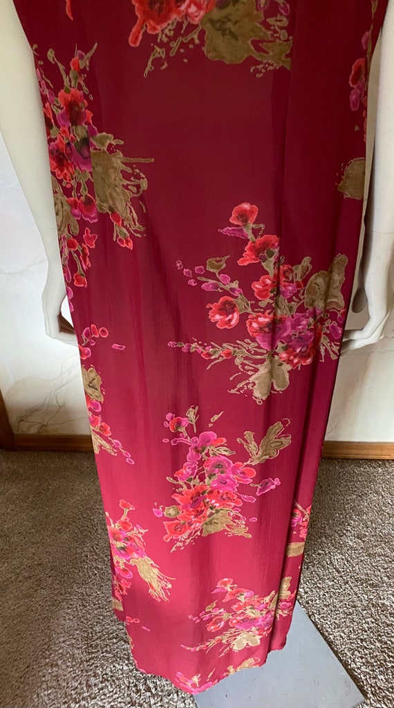 Vintage CAROLE LITTLE Designer Dress With Asian Chino… - Gem