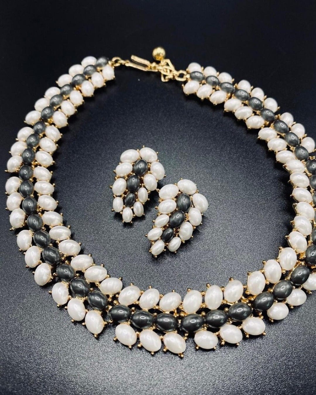 Vintage TRIFARI Alfred Phillippe 1958 Demi Parure "calypso Set, White ...