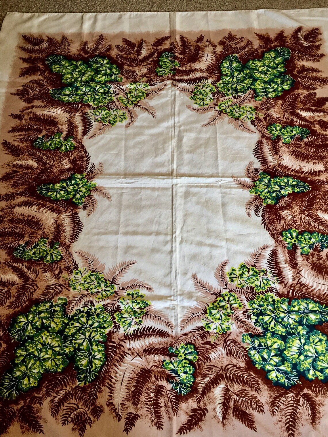 Vintage California Handprint CHP Green and Brown Fall - Etsy
