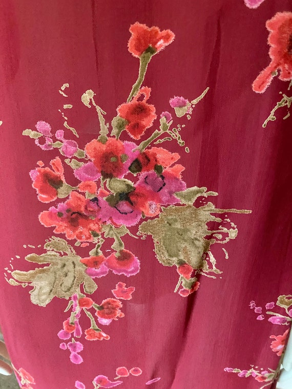 Vintage CAROLE LITTLE Designer Dress With Asian Chino… - Gem