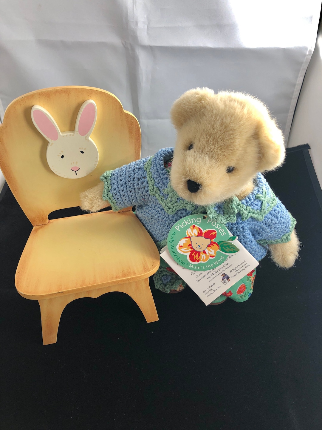 Muffy Vander Bear Artist Doll Set With Bunny Chair – Vintage ...