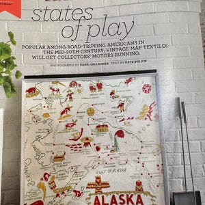 Startex Tablecloth Vintage Florida State Map Linen, Unused 51x51 ...