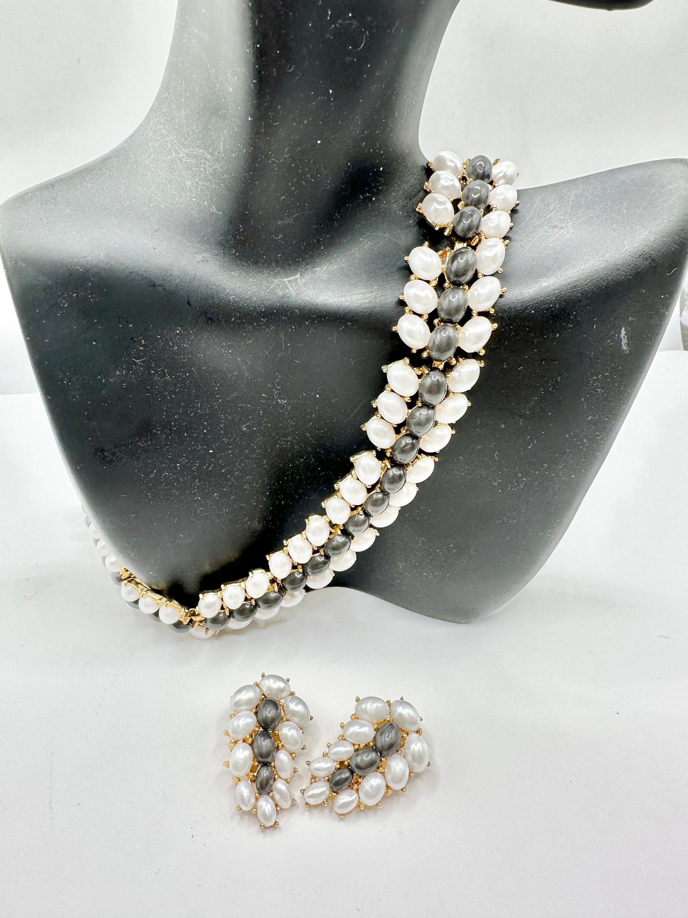 Vintage TRIFARI Alfred Phillippe 1958 Demi Parure "calypso Set, White ...