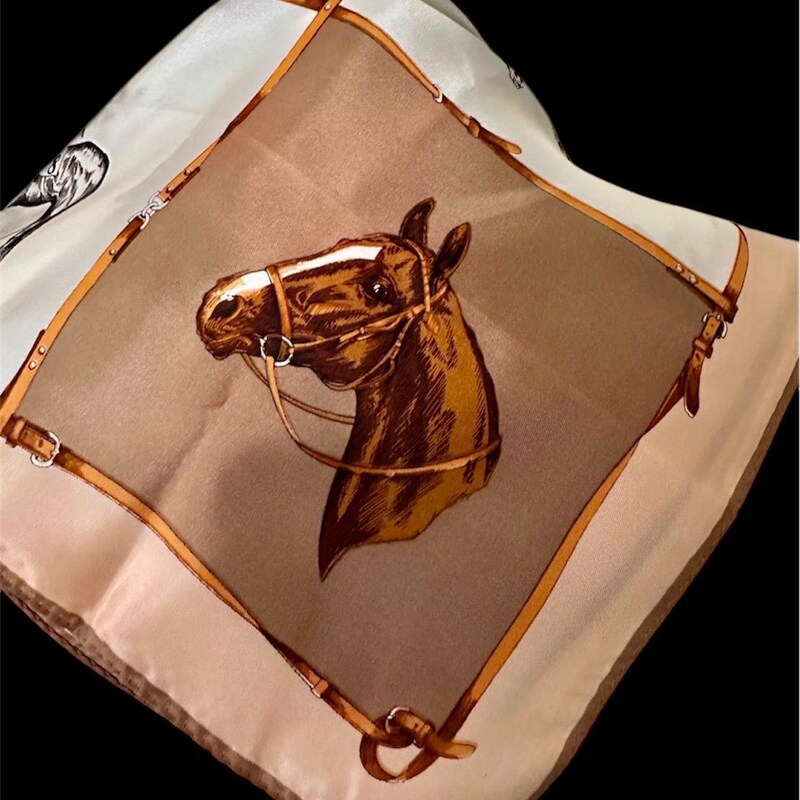 Scarf With Horses - Etsy
