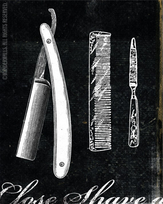 Scissors Victorian Old Bath Elements Large 16" X 20" Canvas-wrapped ...