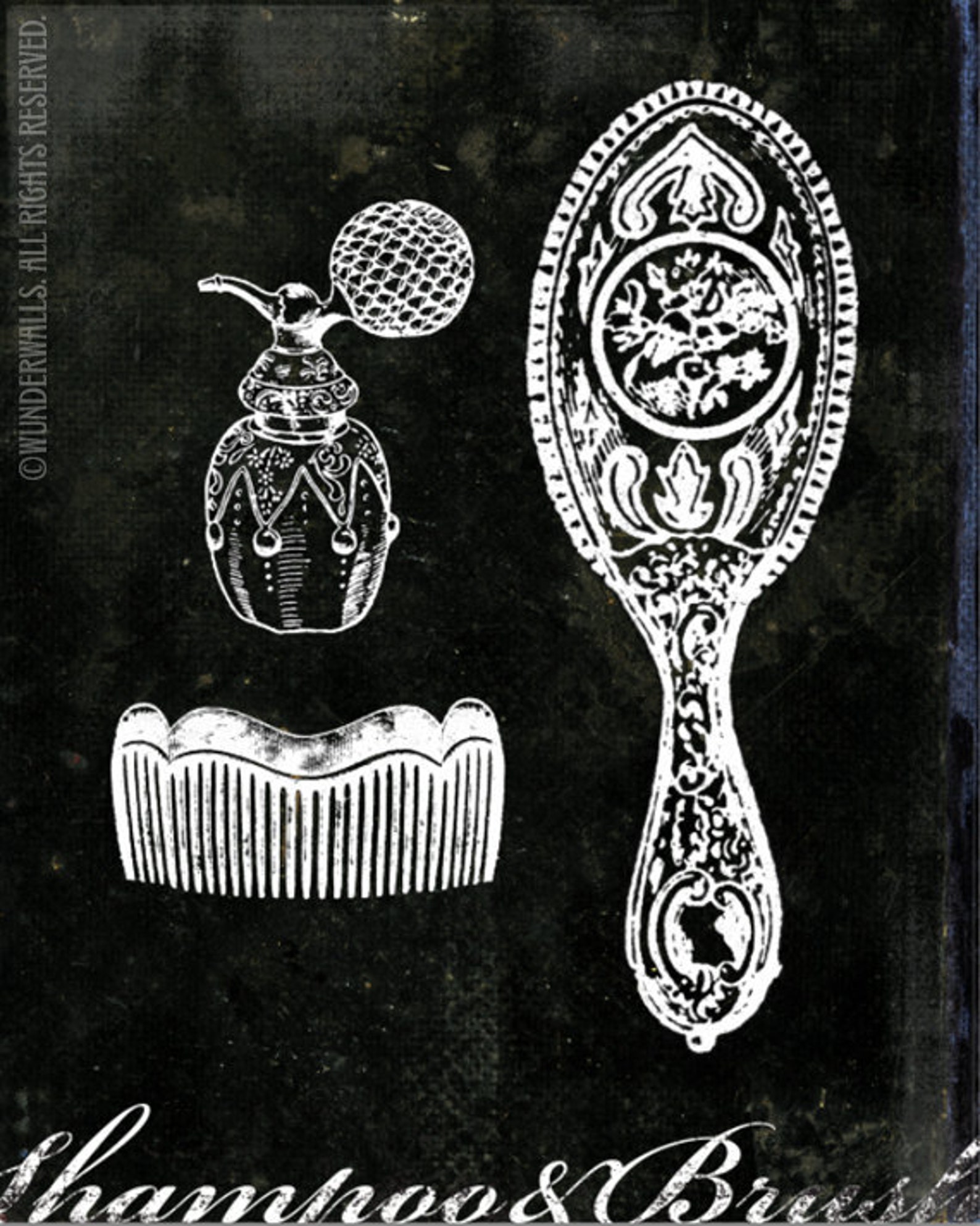 Scissors Victorian Old Bath Elements Large 16" X 20" Canvas-wrapped ...