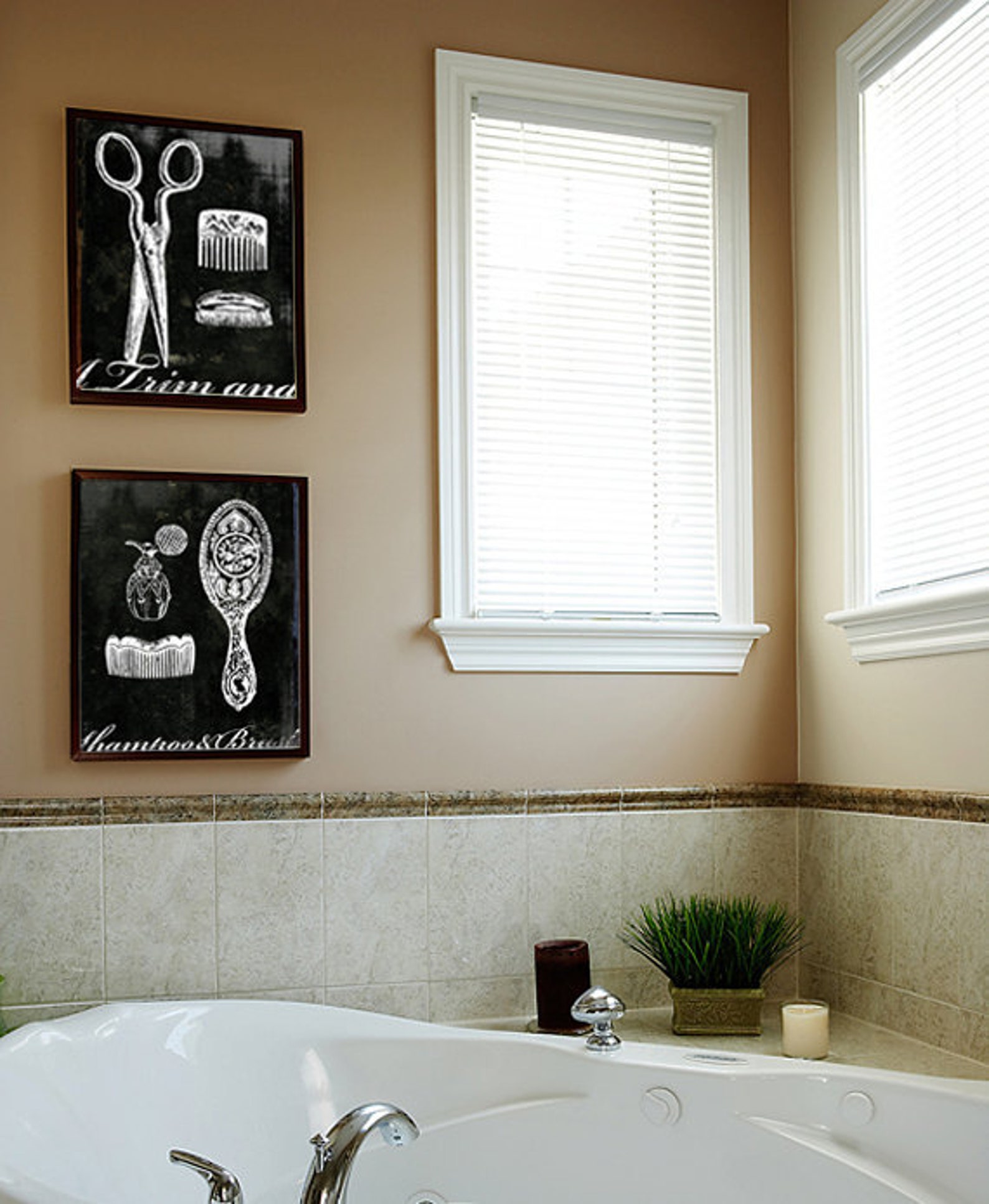 Scissors Victorian Old Bath Elements Large 16" X 20" Canvas-wrapped ...