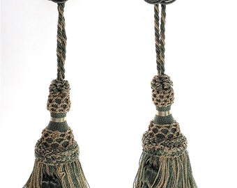 Decorative 5 Key Tassel, Olive Green, Champagne Imperial II Collection ...
