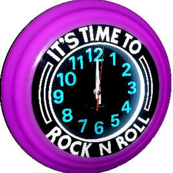 Purple Clock - Etsy