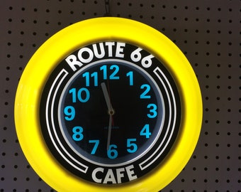 Route 66 Wall Clock - Etsy