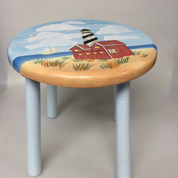Hand Painted Stool - Etsy