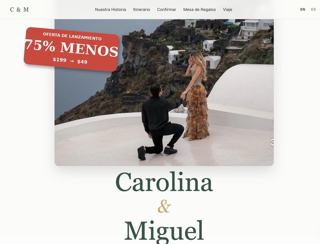 Sitio Web De Boda Mexicana Con Álbum QR Y Planificador | Bilingüe ...