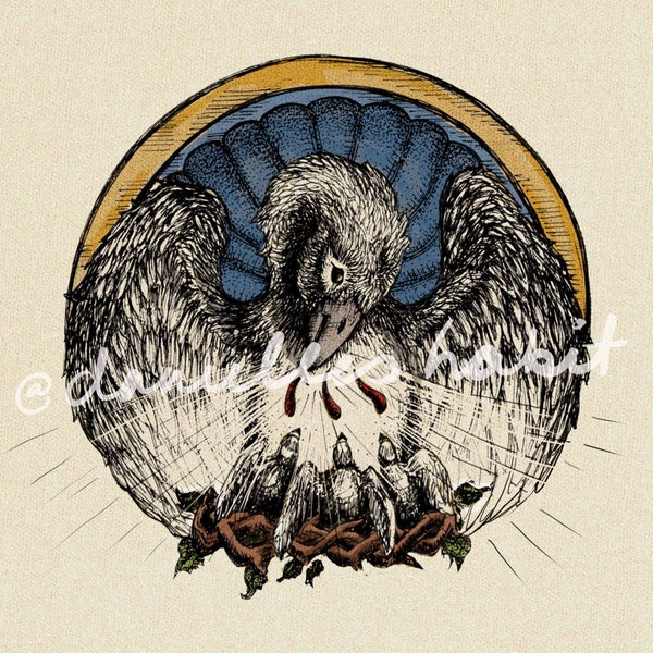 Pelican Catholic Art - Etsy