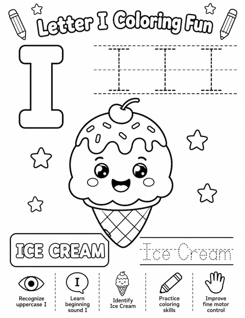 Alphabet Coloring Workbook for Preschool Kids, Ages 2-5 (digital ...