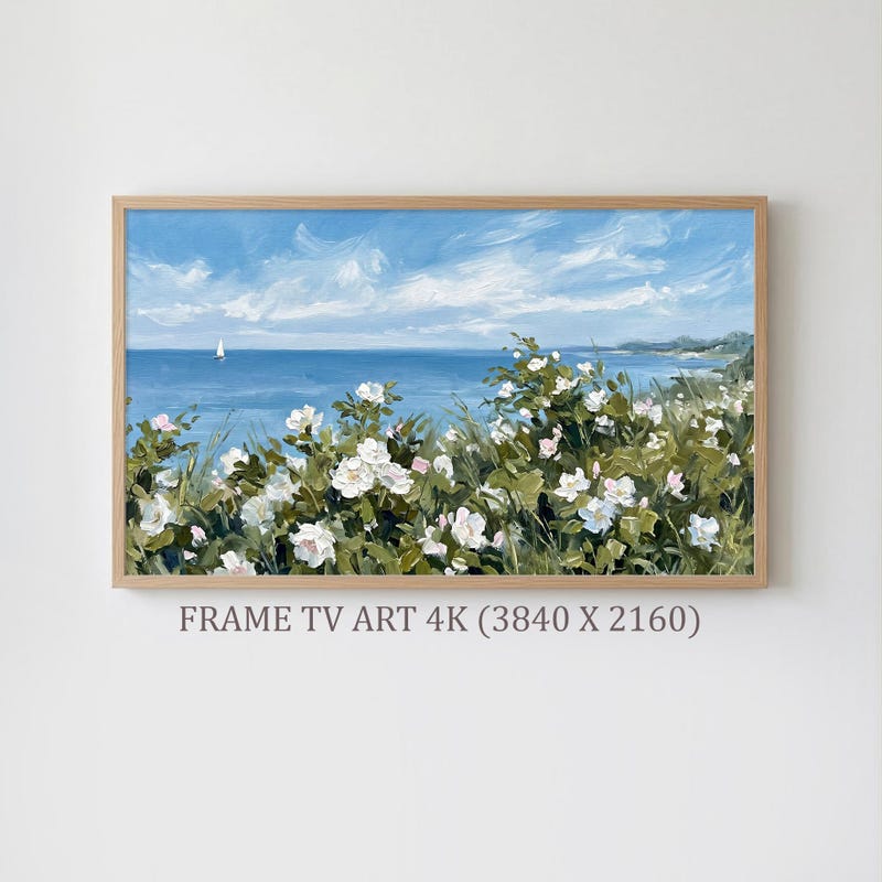 Ocean Art Frame Tv - Etsy