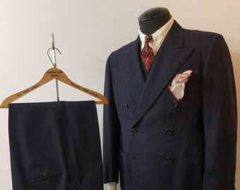 Double breasted suit | Etsy