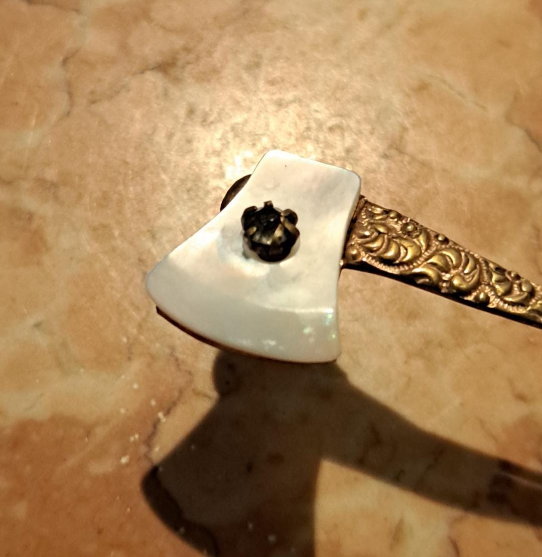 Vintage Early 1900's Lapel Axe Pin - Etsy