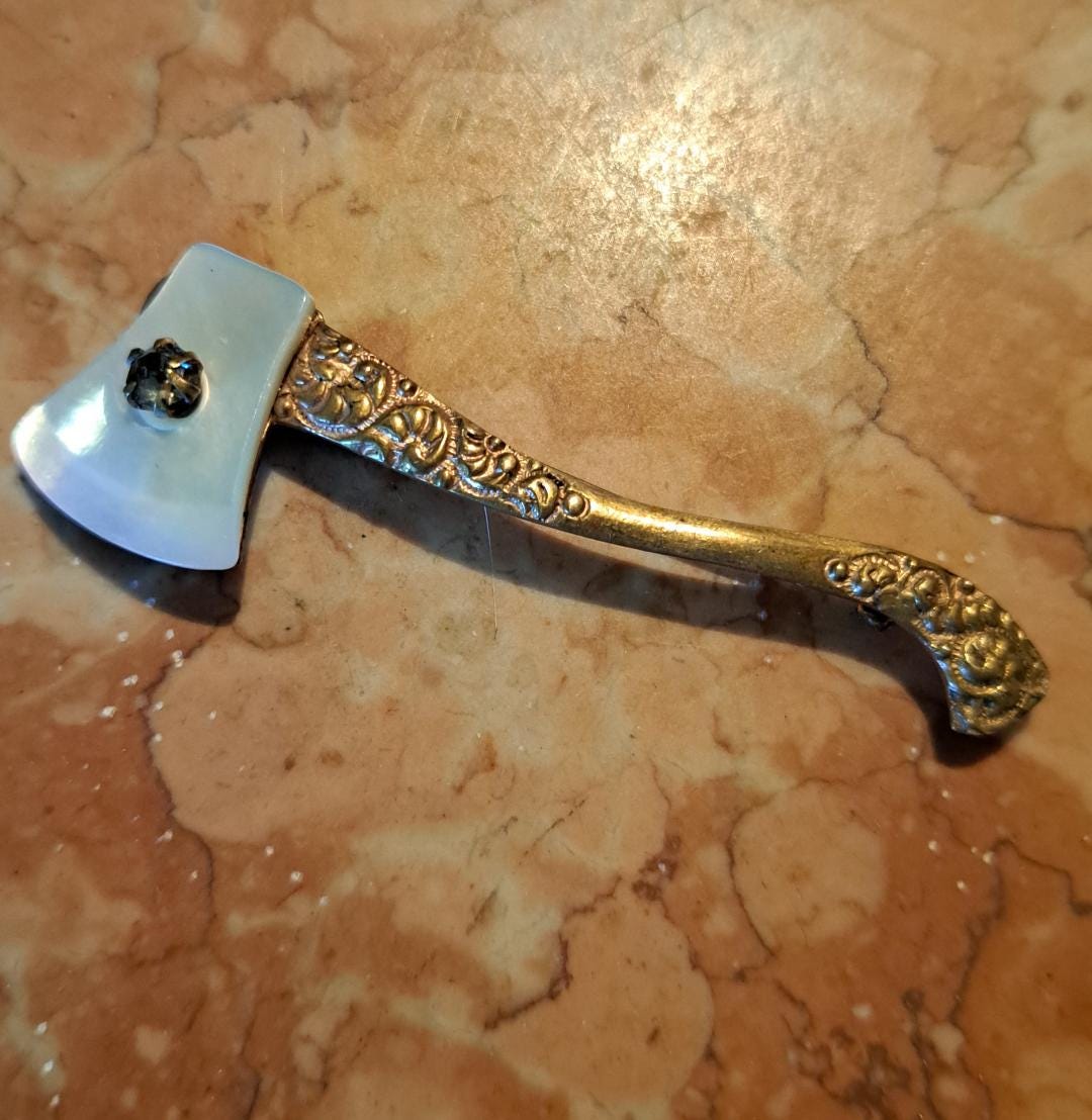 Vintage Early 1900's Lapel Axe Pin - Etsy