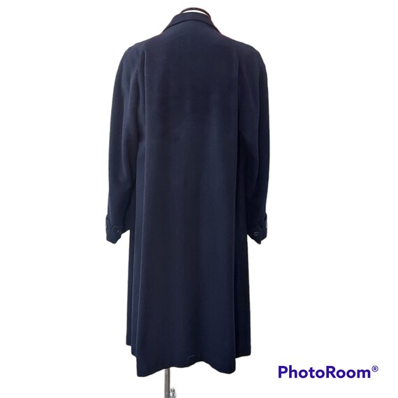 Rare Vintage 1940's Oviatt Dark Blue Overcoat Size L … - Gem