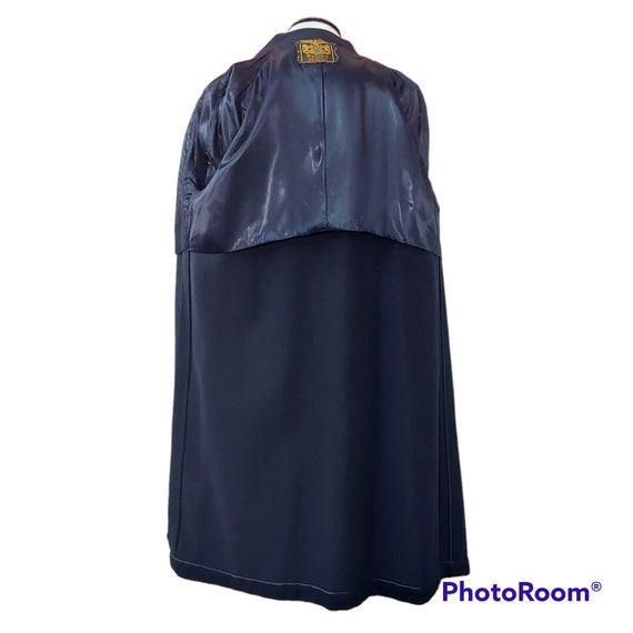 Rare Vintage 1940's Oviatt Dark Blue Overcoat Size L … - Gem