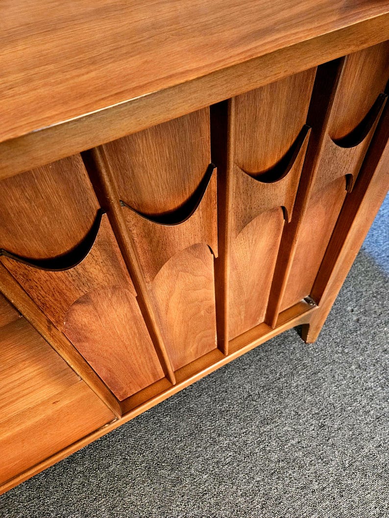 Iconic MCM Buffet Credenza by Kent Coffey, Prespecta Model, Walnut ...