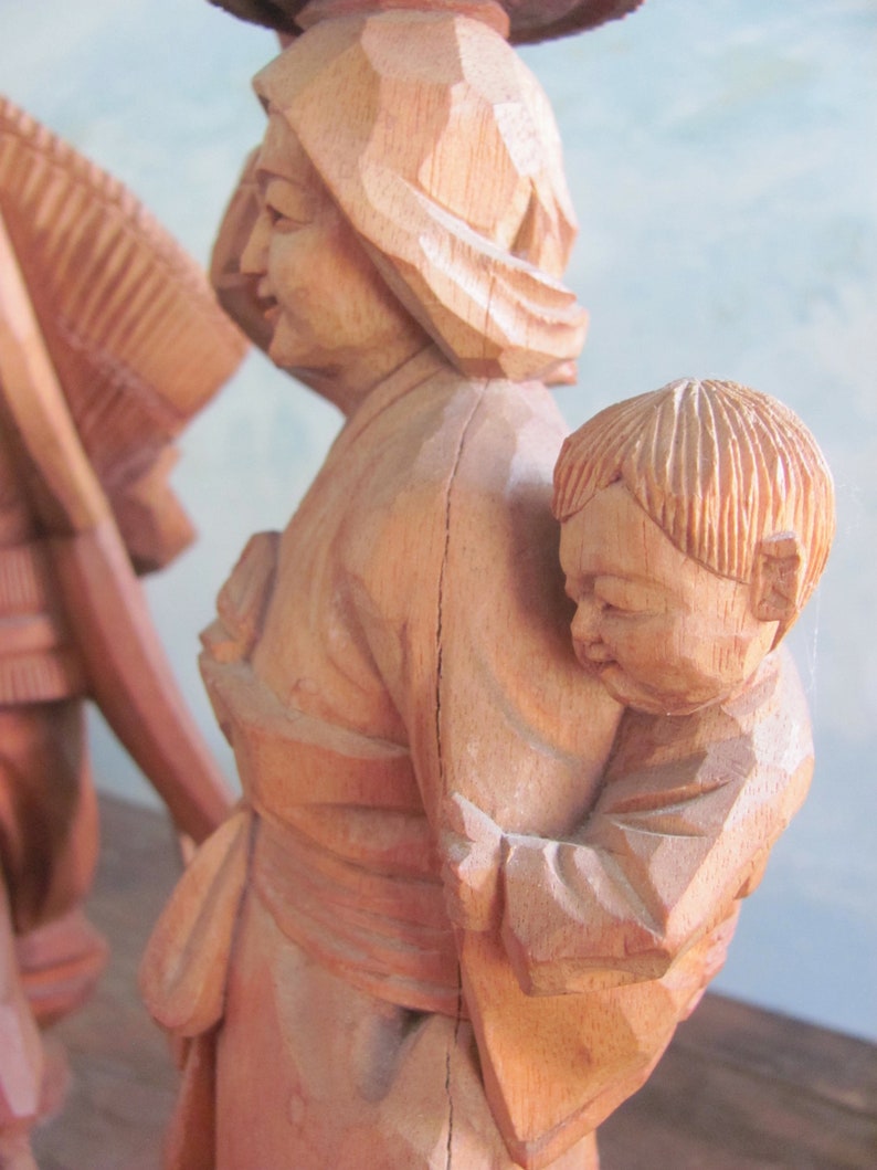 Vintage Chinese Cultural Revolution Era Wood Carvings Peasant - Etsy Vintage Chinese Cultural Revolution Era Wood Carvings Peasant - Etsy
