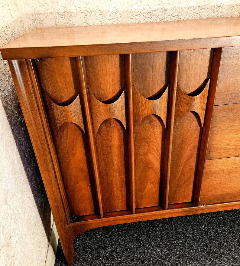 Iconic MCM Buffet Credenza by Kent Coffey, Prespecta Model, Walnut ...