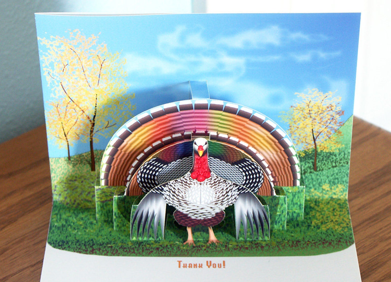 Pop up Turkey Card Happy Turkey Day Greeting Card - Etsy