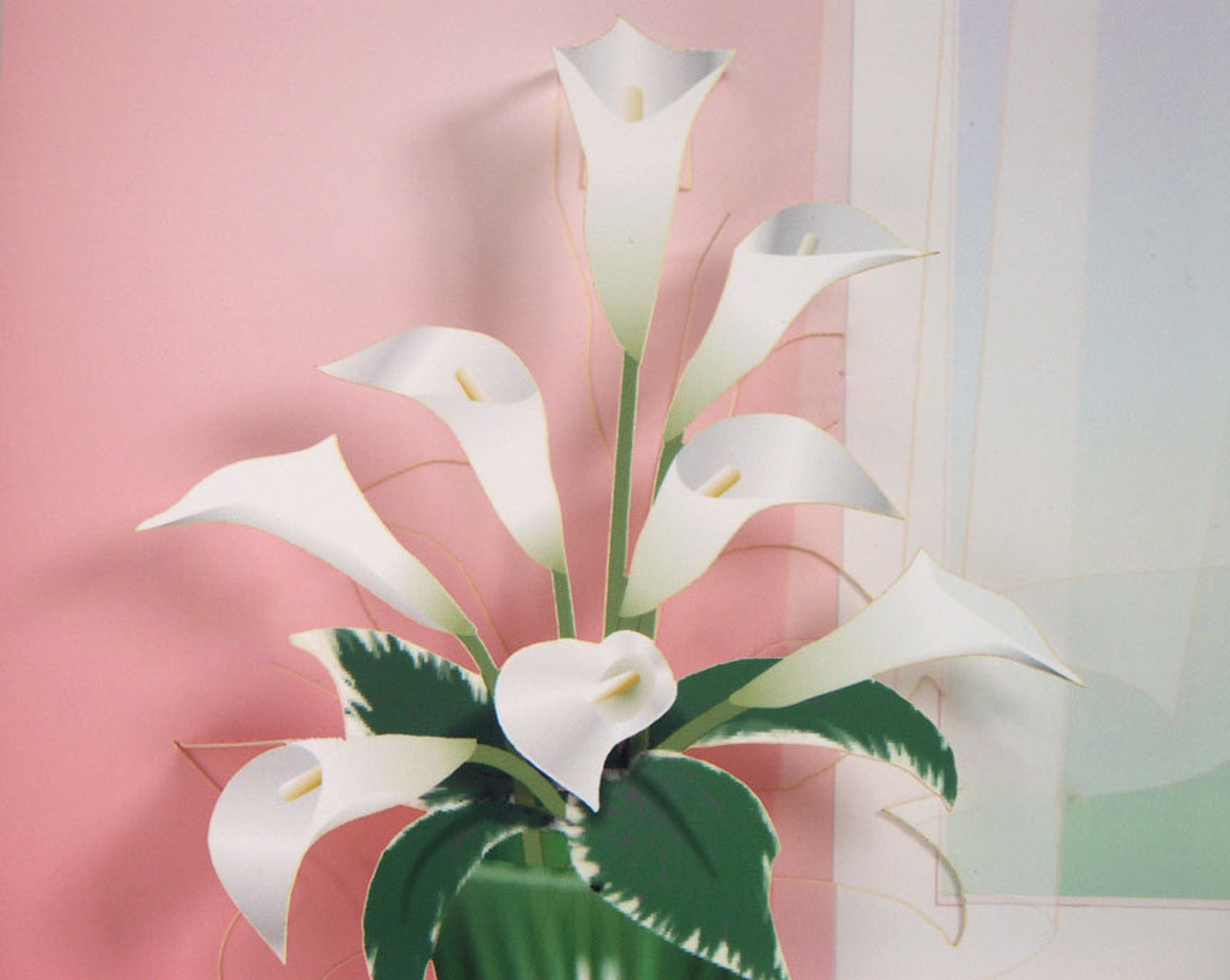 Pop-up Calla Lilies Card Any Occasion Card Flower Popup Card - Etsy