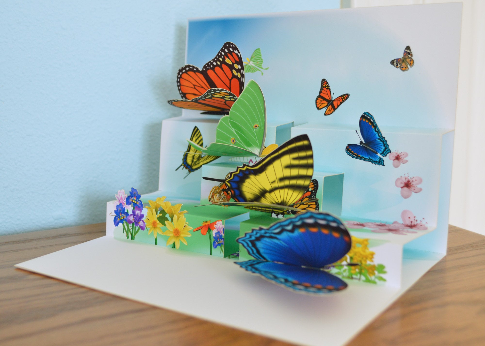 Butterfly pop-up Card Any occasion card Four pop-up | Etsy