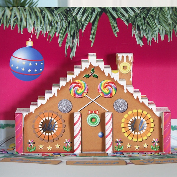 Pop up Gingerbread House - Etsy
