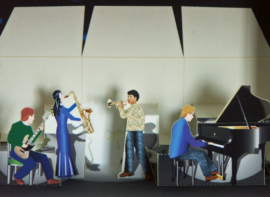 3D Pop-up Jazz Band Card Any Occasion Celebration Popup Card - Etsy